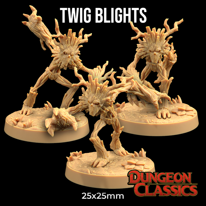 3D Printable Twig Blights | PRESUPPORTED | Dungeon Classics by Dungeon Classics